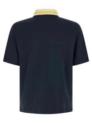 Marni Piqué Cotton Polo Shirt - Blue