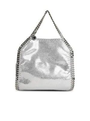 Stella McCartney Falabella Shaggy Deer Mini Tote Bag - Silver