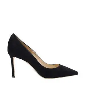 JIMMY CHOO Romy Suede Pointed Toe Stiletto Pumps - Black