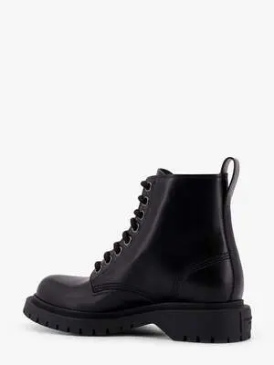 Givenchy Leather Lace-up Ankle Boots - Black