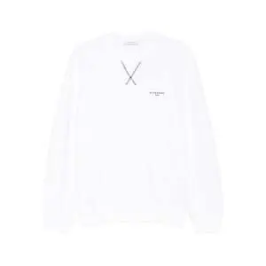 Givenchy Cotton Embroidered Detail Sweatshirt - White