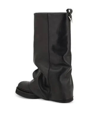 Attico Robin Leather Boots - Multicolor