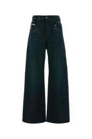 DIESEL® Dark Wash Wide Leg Jeans - Blue