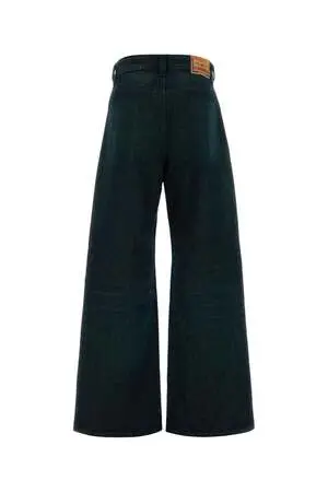 DIESEL® Dark Wash Wide Leg Jeans - Blue