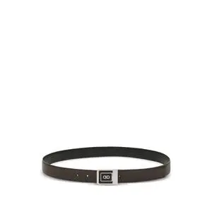 FERRAGAMO Reversible Gancini Buckle Belt - Brown