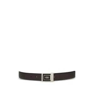 FERRAGAMO Reversible Gancini Buckle Belt - Brown