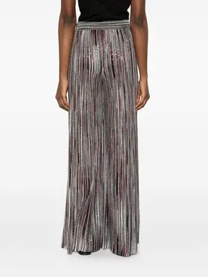 Missoni Striped Wide-leg Trousers With Crystal Embellishment