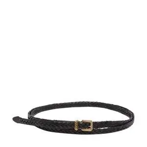 Etro Woven Leather Belt - Black