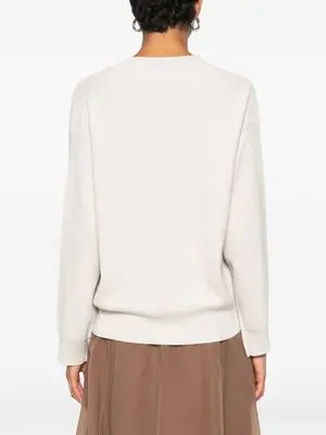 Brunello Cucinelli Cotton V-neck Sweater - Multicolor