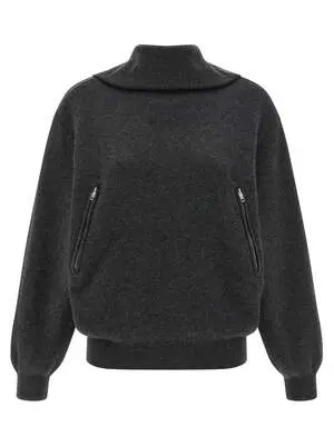 Balenciaga Back-to-front Wool Knit Sweater - Gray