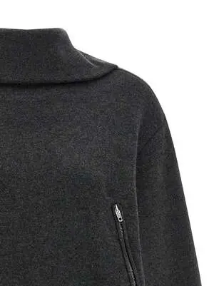 Balenciaga Back-to-front Wool Knit Sweater - Gray