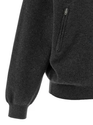 Balenciaga Back-to-front Wool Knit Sweater - Gray