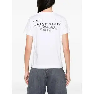 Givenchy Cotton Logo Print T-shirt - White
