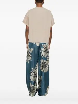 Brunello Cucinelli Ribbed Knit Cotton T-shirt