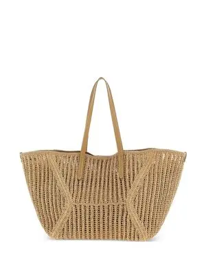 Brunello Cucinelli Raffia Tote Bag - Multicolor