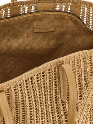 Brunello Cucinelli Raffia Tote Bag - Multicolor