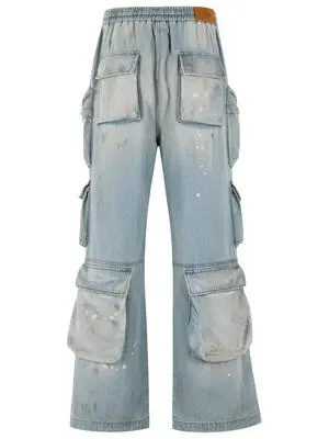 Amiri Light Cotton Cargo Jeans - Blue