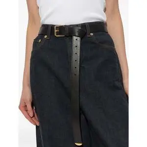 Givenchy Calf Leather Belt With Gold-tone Buckle