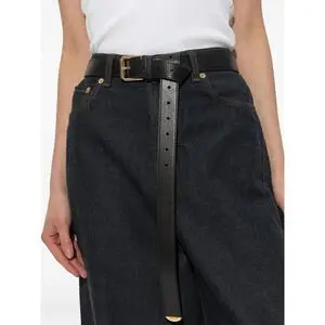 Givenchy Calf Leather Belt With Gold-tone Buckle