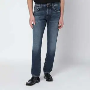 PT TORINO Washed Effect Cotton Jeans - Blue