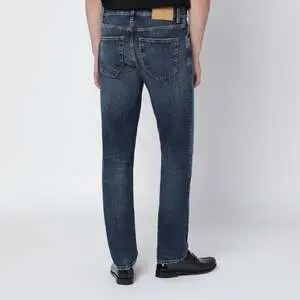 PT TORINO Washed Effect Cotton Jeans - Blue