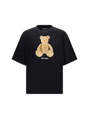 Palm Angels Bear Print T-shirt - Black