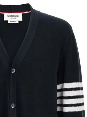 Thom Browne 4-bar Honeycomb Cotton Cardigan