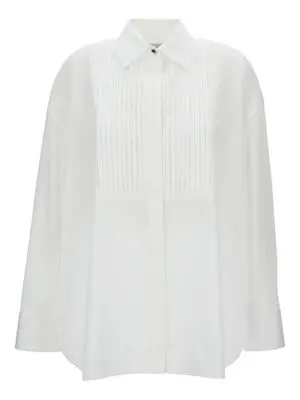 GOLDEN GOOSE Pleated Cotton Shirt With Jewel Buttons - Multicolor