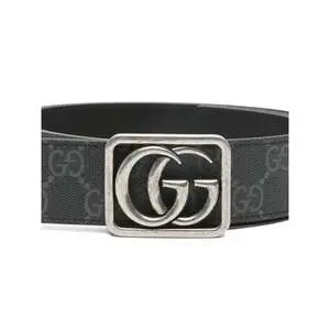 Gucci Gg Motif Leather Belt
