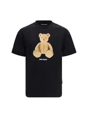 Palm Angels Cotton Bear Print T-shirt