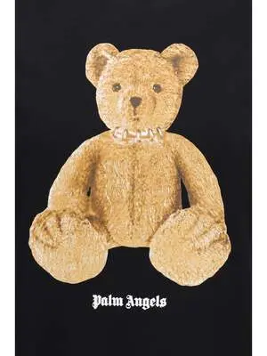 Palm Angels Cotton Bear Print T-shirt