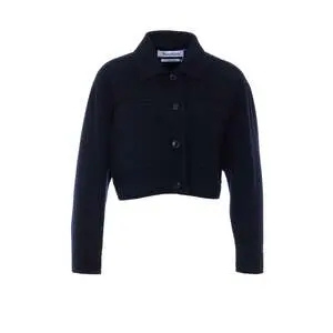 Max Mara Cropped Wool Blend Jacket