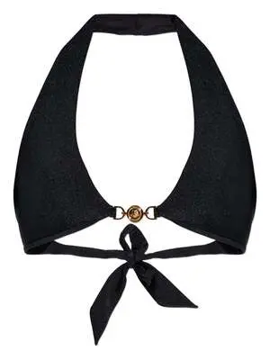 Versace La Medusa Triangle Bikini Top Multicolor
