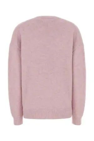 Isabel Marant Étoile Eborah Cardigan In Melange Alpaca Blend - Pink