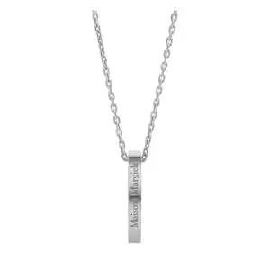 MAISON MARGIELA Logo Pendant Necklace - Silver