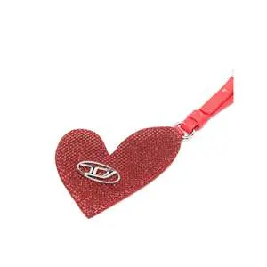 DIESEL® Heart Shape Logo Detail Accessory - Red