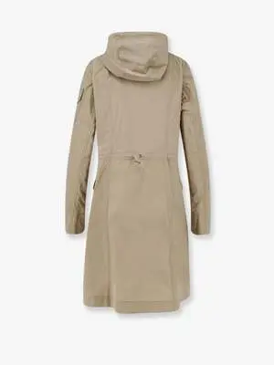 Moncler Laerte Cotton Blend Long Jacket - Multicolor