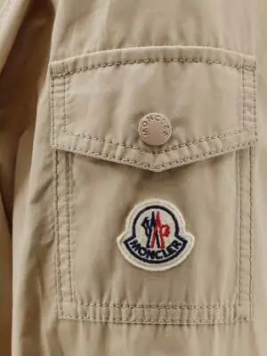 Moncler Laerte Cotton Blend Long Jacket - Multicolor