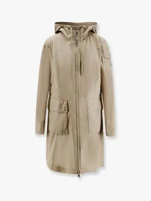 Moncler Laerte Cotton Blend Long Jacket - Multicolor