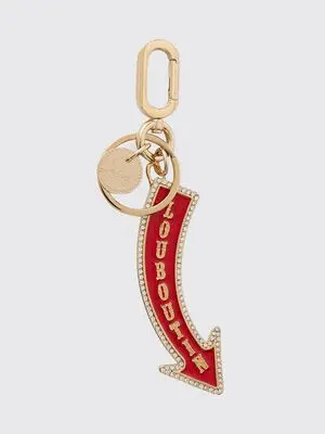 CHRISTIAN LOUBOUTIN Embellished Arrow Keychain - Red