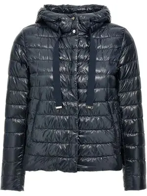 Herno Ultralight Hooded Quilted Jacket - Blue