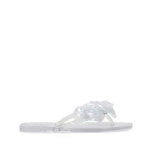 Coperni Translucent Floral Appliqué Flip Flops