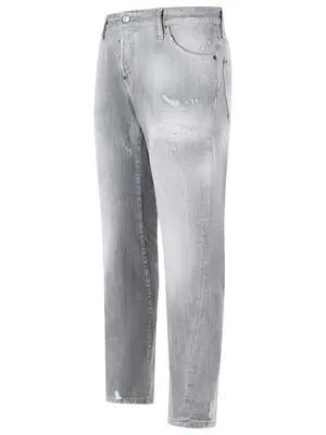 Dsquared2 Grey Cotton Jeans - Gray