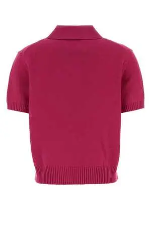 Givenchy Wool Blend Knit Polo Shirt - Pink