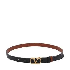 Valentino Garavani Vlogo Signature Reversible Belt - Black