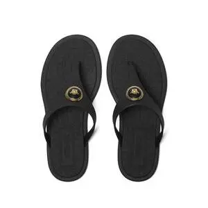 Versace Medusa Head Motif Rubber Flip-flops - Black