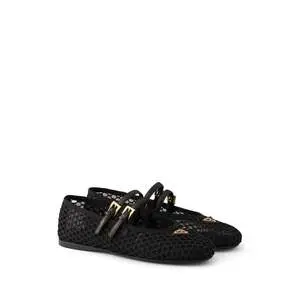 Prada Ballet Flats With Buckle Detailing