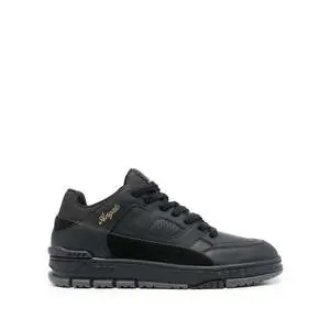Axel Arigato Calf Leather And Suede Low-top Sneakers - Black