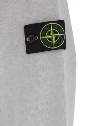 Stone Island Cotton Crewneck Sweatshirt With Logo Patch - Gray