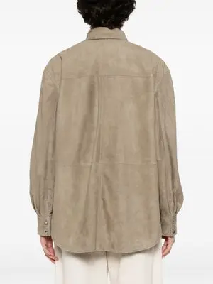 Brunello Cucinelli Leather Shirt - Multicolor